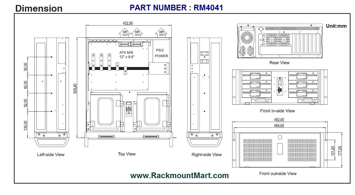 RM4041 4U Rack Server Case RackmountMart